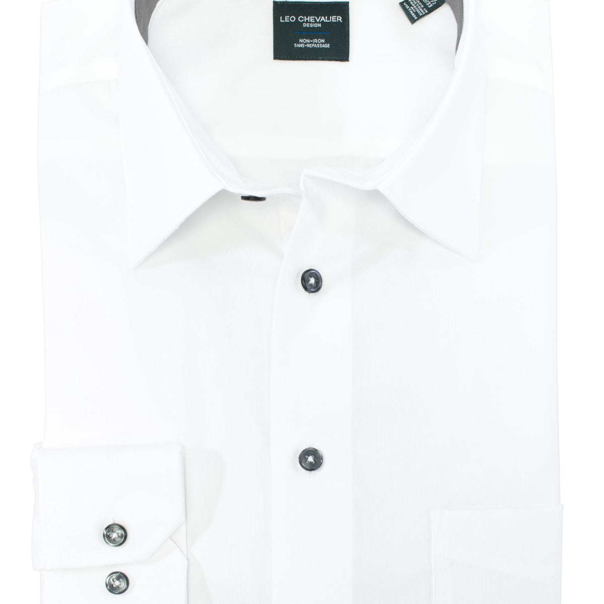 Leo Chevalier 100% Cotton Non-Iron Textured Dress Shirt – mynewshirt.com